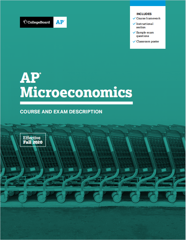 AP微观经济学教材下载《AP Microeconomics Course and Exam Description (CED)》